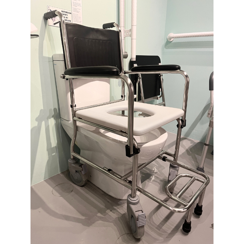 Commode | Stainless Steel Detachable w Anti-Tippers - The Golden Concepts